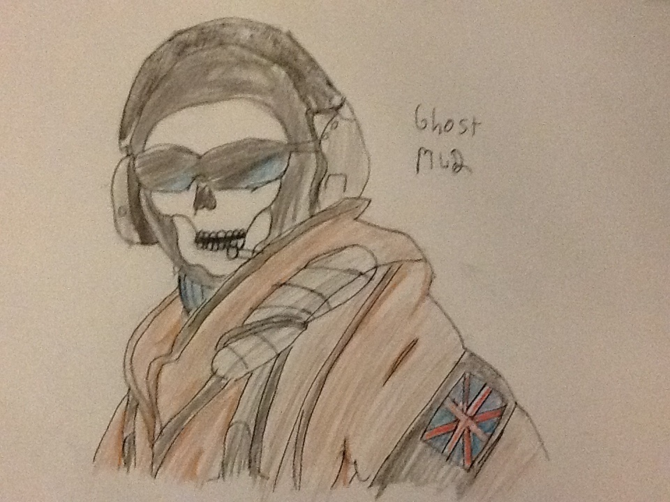 Simon Ghost Riley (call Of Duty Mw2) Drawing by Jacob956 - DragoArt