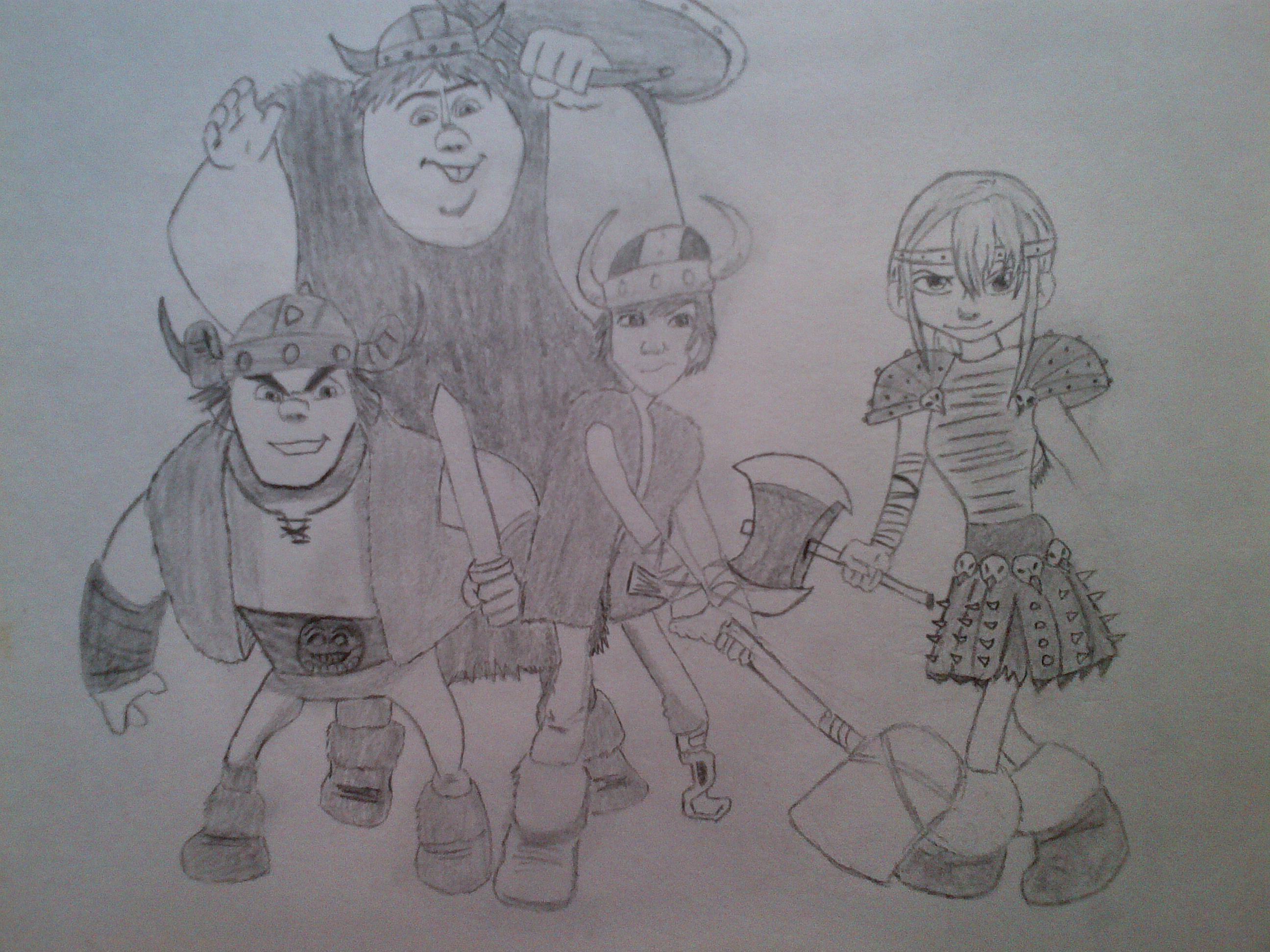 How To Train Your Dragon Characters Drawing by sheen - DragoArt