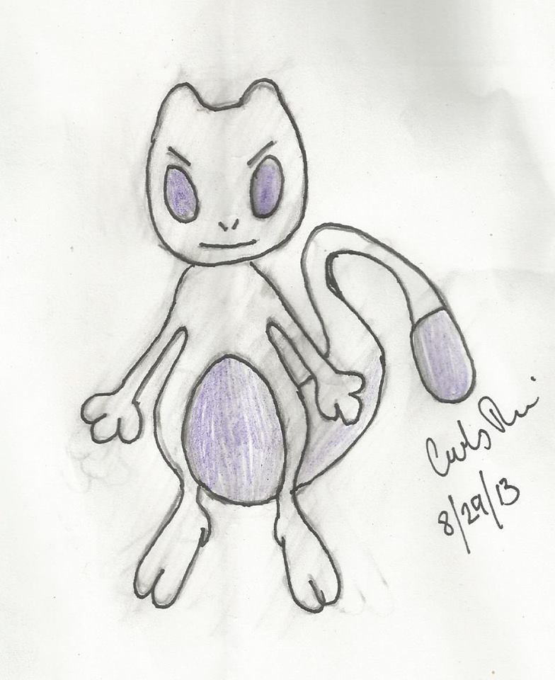 Mini Mewtwo Drawing by S3mpai - DragoArt
