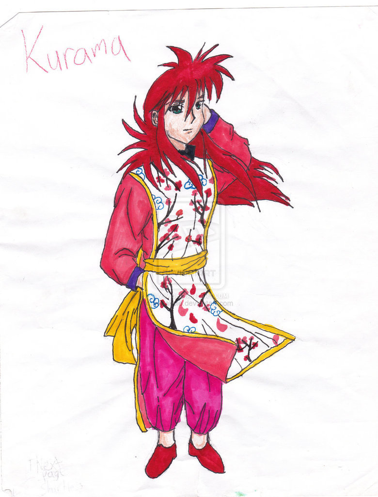 Kurama Drawing by kotakole - DragoArt