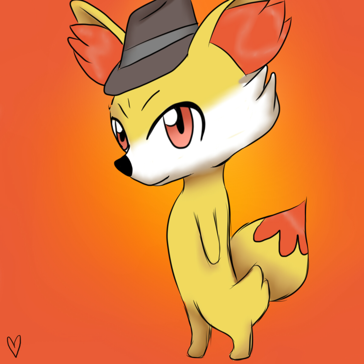 Fennekin Drawing by Battleship_Grey - DragoArt