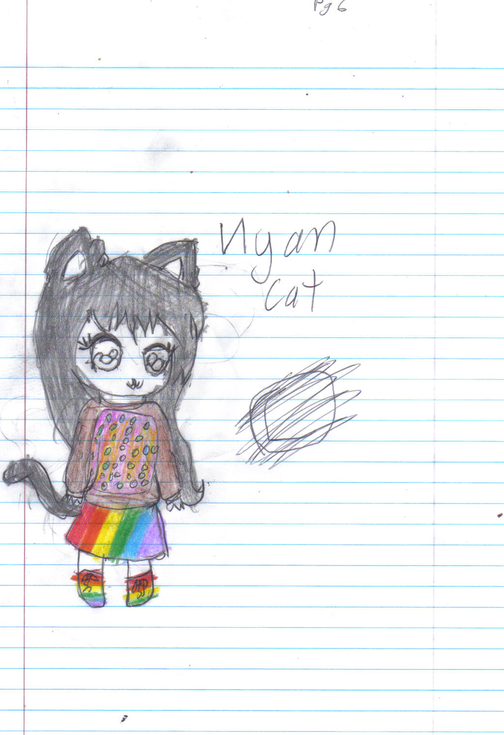 Chibi Nyan Cat (human Version) Drawing by nekocandy - DragoArt