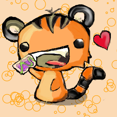 Tiger Chibi Drawing by Artsyglitterkitty - DragoArt