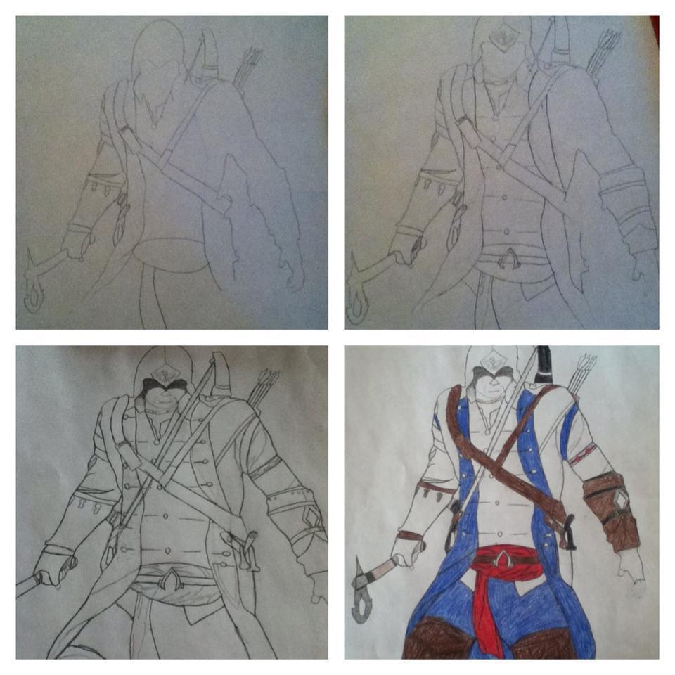 Connor Kenway Drawing by raqequit - DragoArt