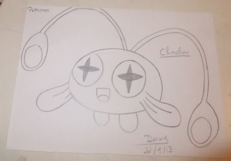 Chinchou (old) Drawing by VanDuxy - DragoArt