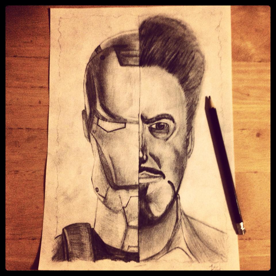 Iron Man, Tony Stark Drawing by jack_cushnan - DragoArt