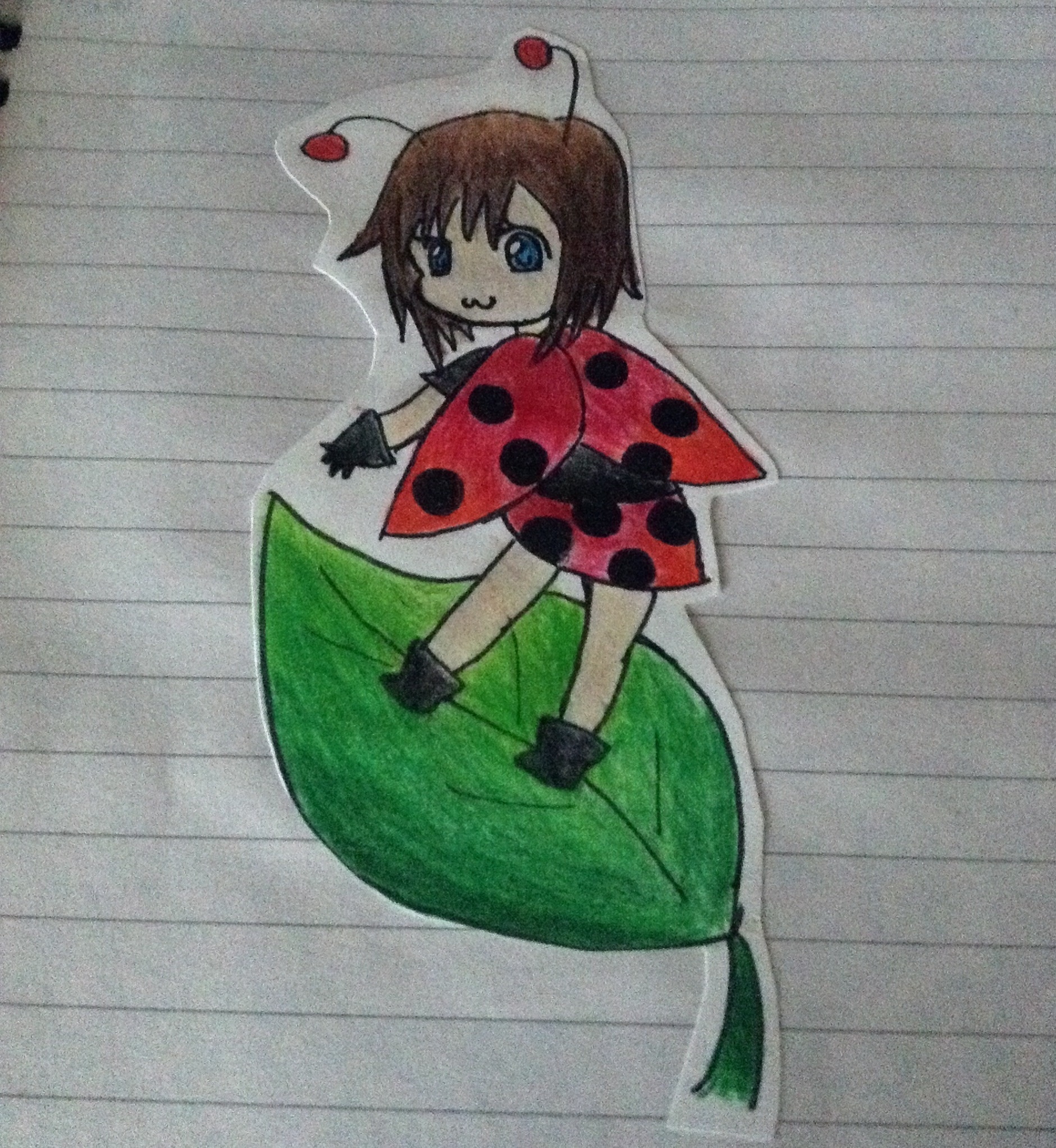 Ladybug Girl Drawing by Soul__Eater - DragoArt