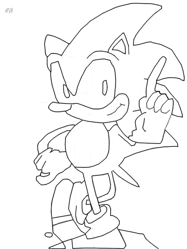 How To Draw Sonic Step By Step easy Drawing By Bazza1900 DragoArt How To Draw Sonic Step By Step easy Drawing By Bazza1900 DragoArt