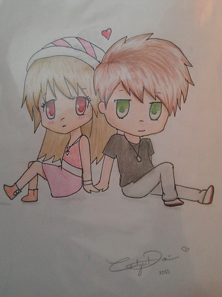 Chibi Couple Drawing by Animatrix - DragoArt