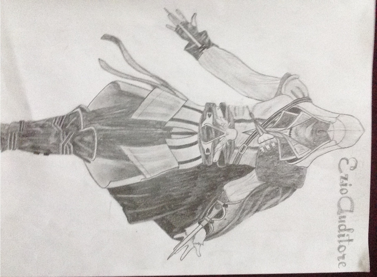 Ezio Auditore Drawing by JessakaJinxx - DragoArt