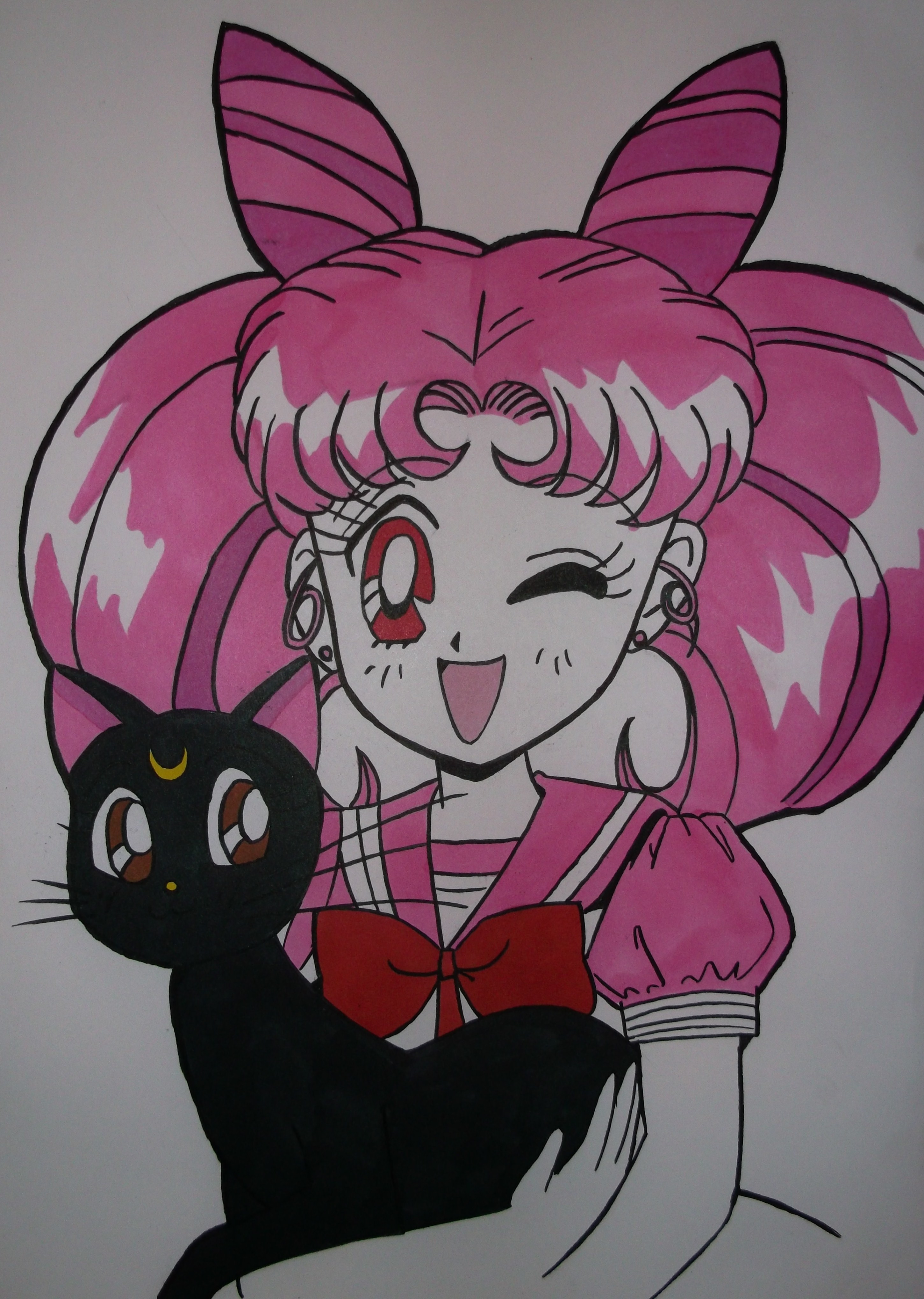 Mini Sailor Moon Drawing by lewdog17 - DragoArt
