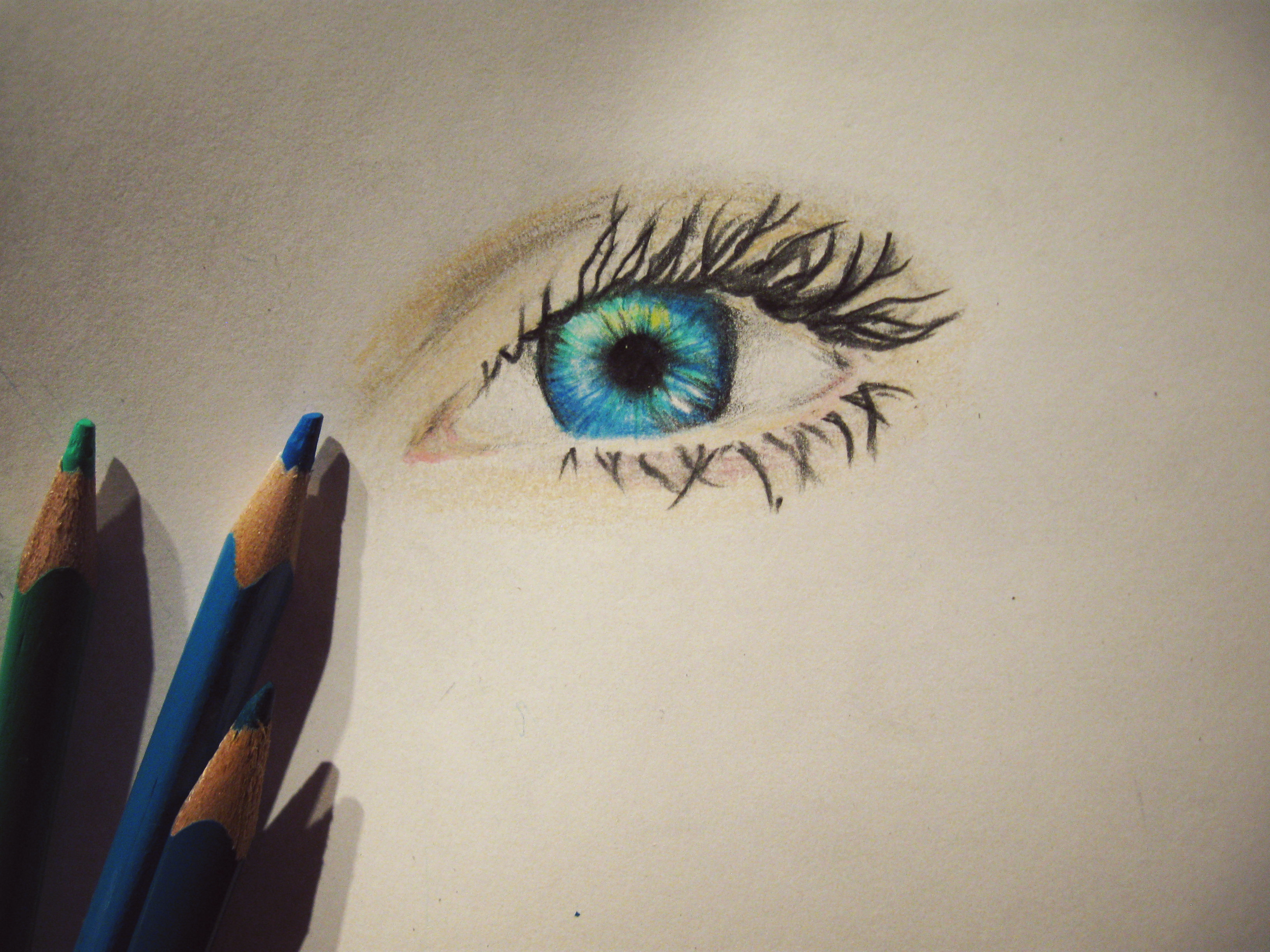 Colourful Eye Drawing by LauraKordikova - DragoArt