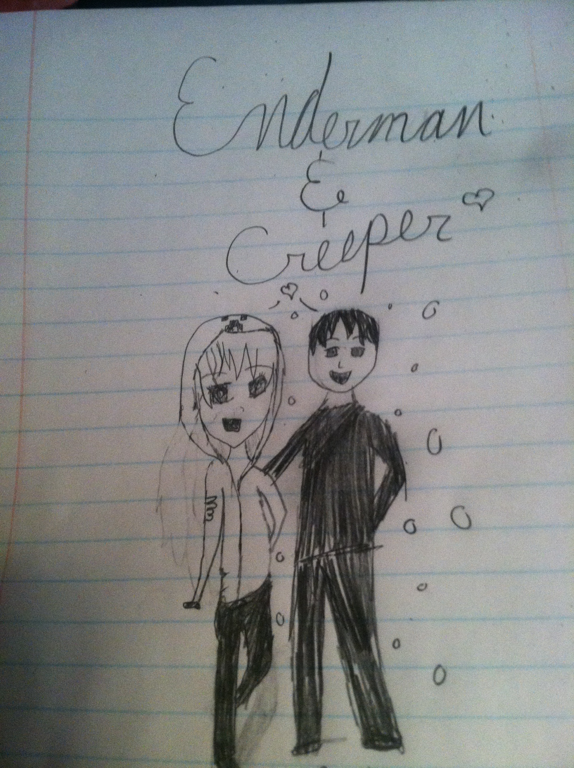 Minecraft Enderman Girl Drawing 9428