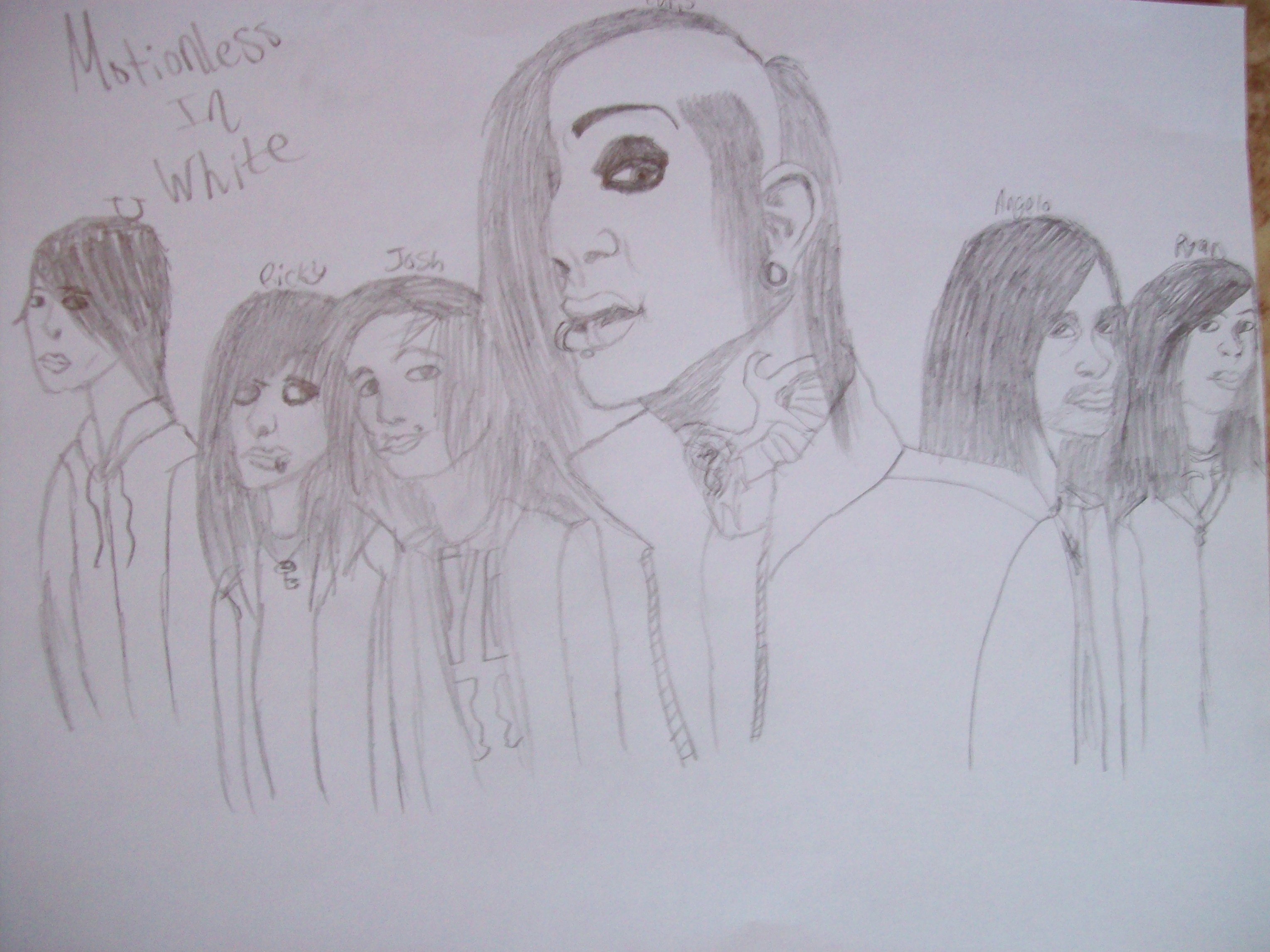 Motionless In White Drawing by ArtThedevil - DragoArt