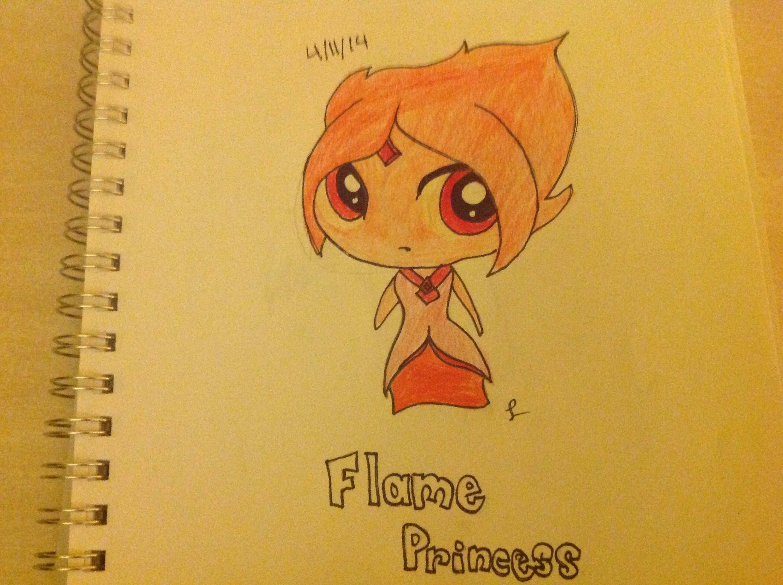 Flame Princess Drawing by WonderWoman31 - DragoArt