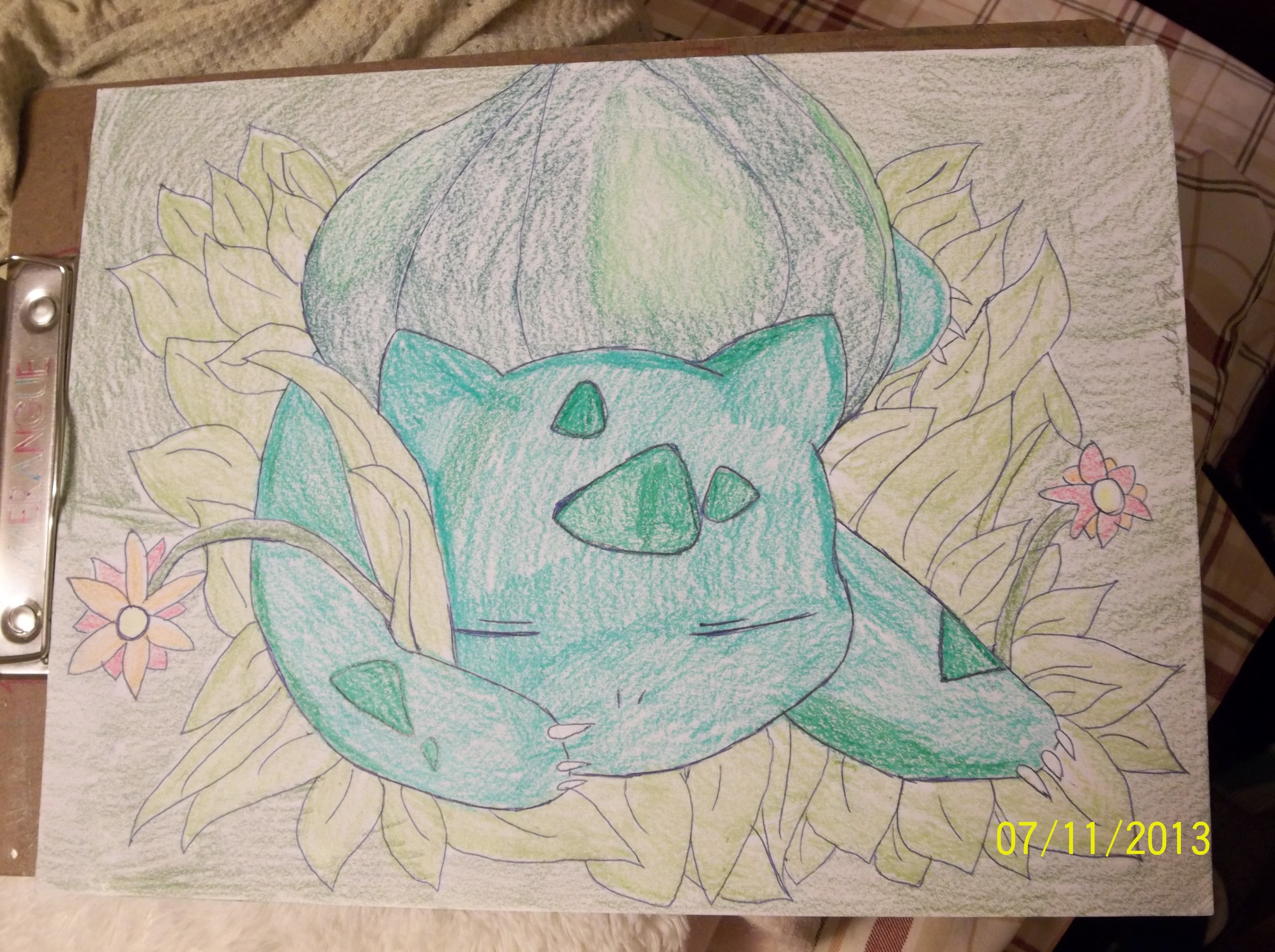 Sleeping Bulbasaur Drawing by Breatheme - DragoArt