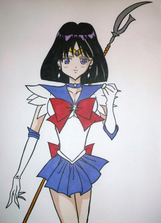 Sailor Saturn Drawing by lewdog17 - DragoArt