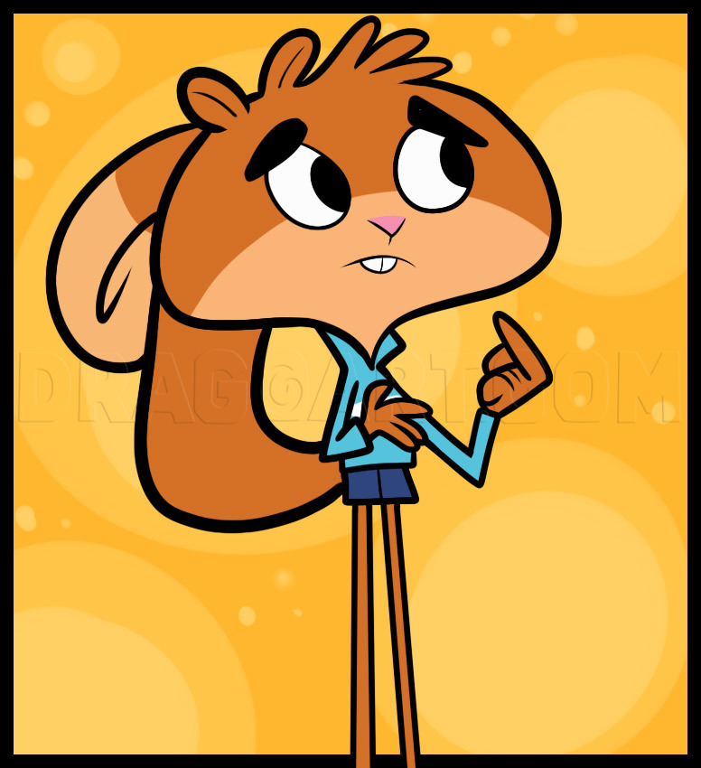 How To Draw Scaredy, Scaredy Squirrel, Step by Step, Drawing Guide, by ...