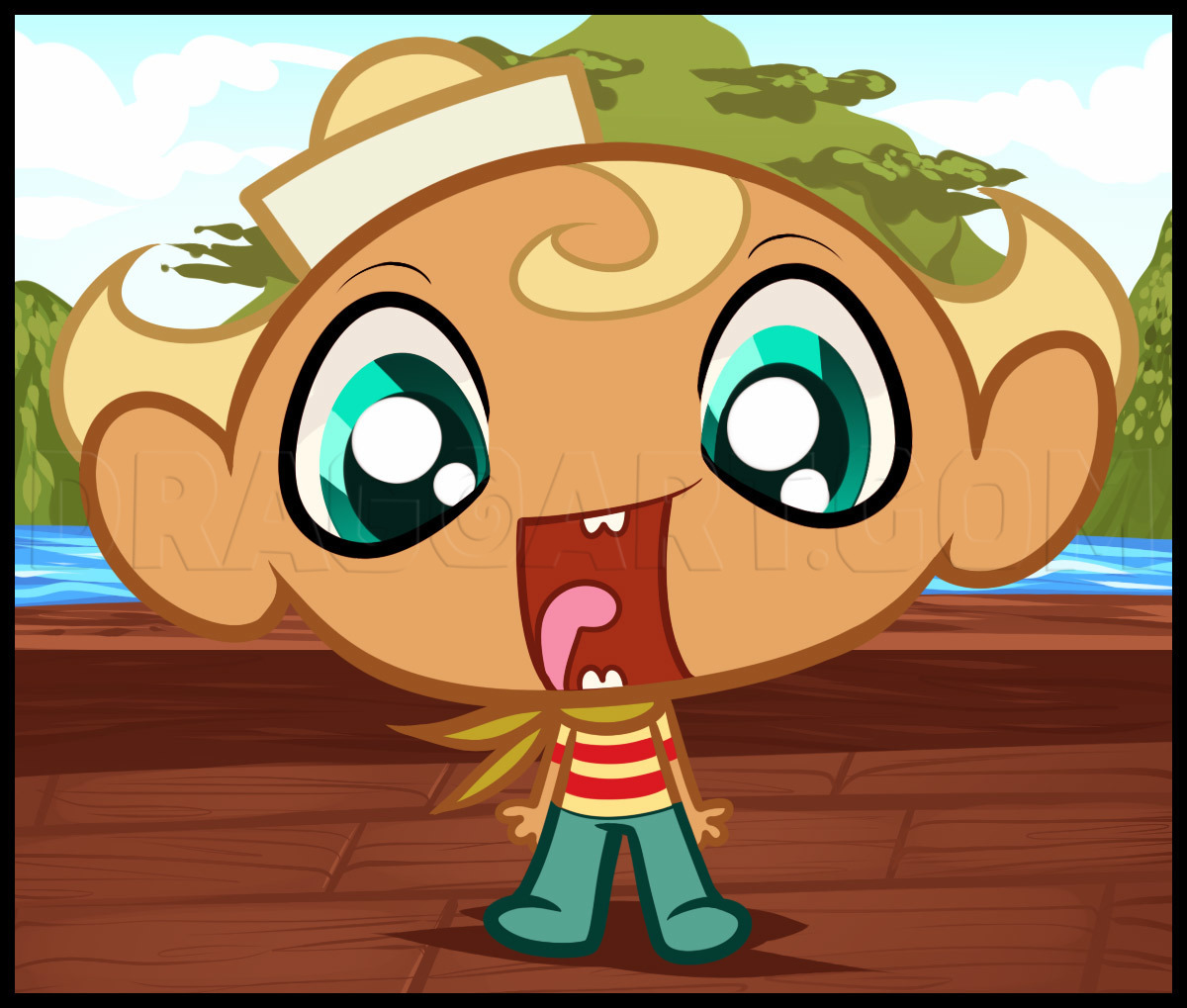 How To Draw Chibi Flapjack, Flapjack, Step by Step, Drawing Guide, by ...