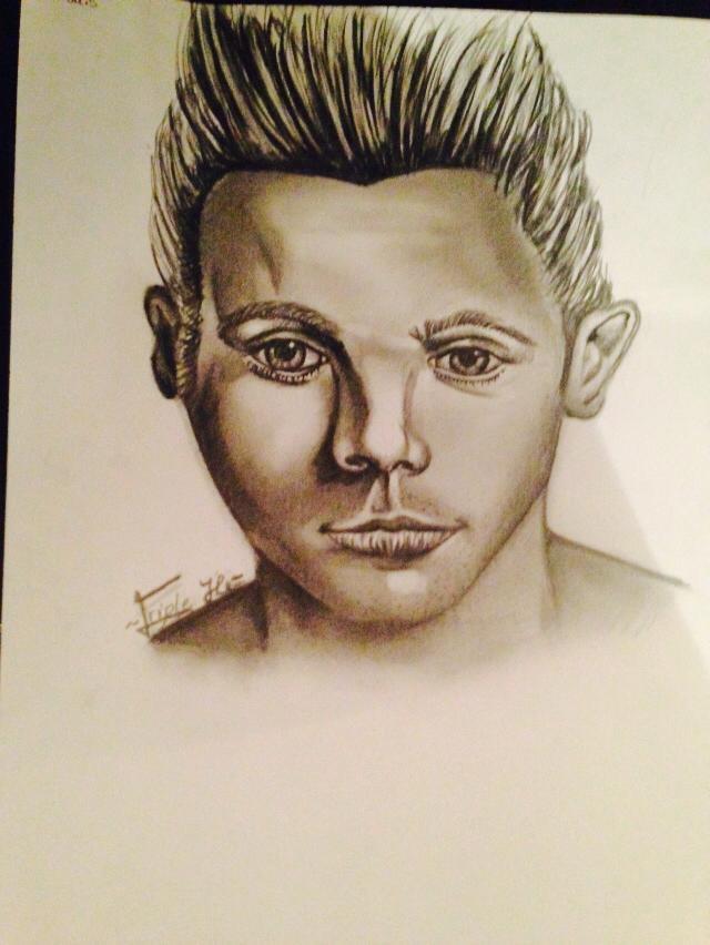 Sketch Of Louis From 1d Drawing by HaniTripleH - DragoArt