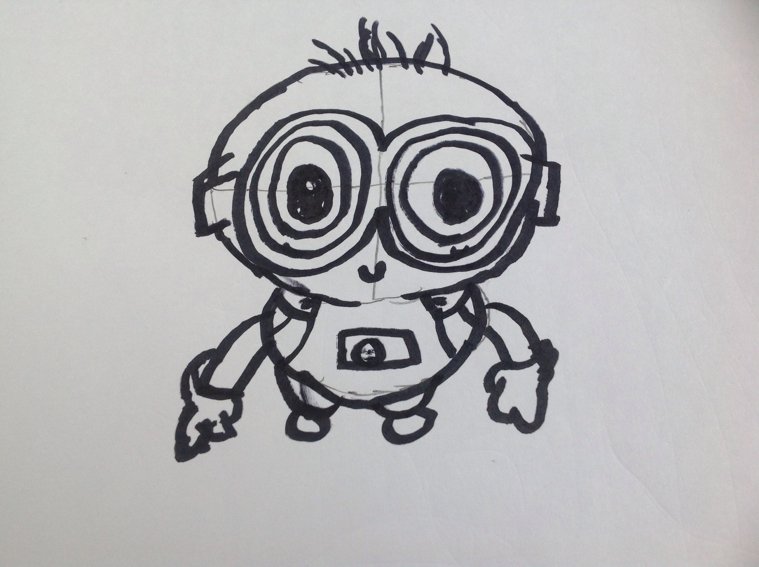 Chibi Minion Drawing by clrhockey - DragoArt