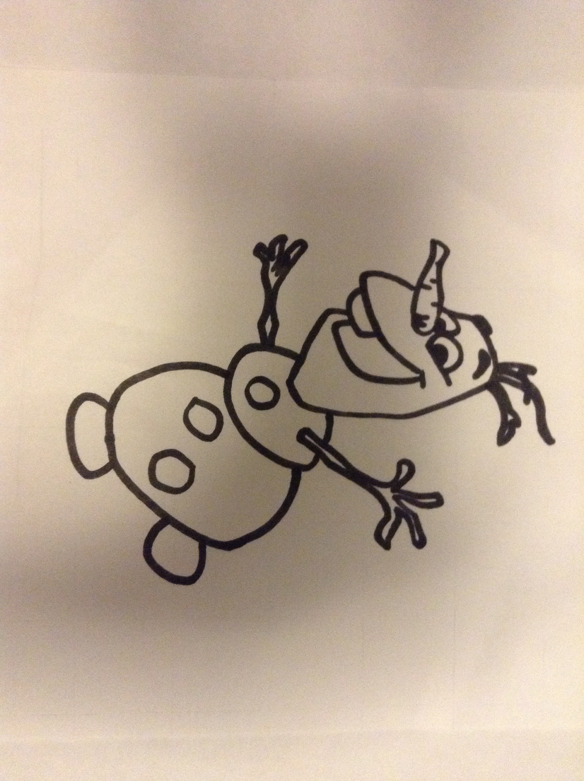 Olaf Sketch Drawing by TheWalkingDead - DragoArt