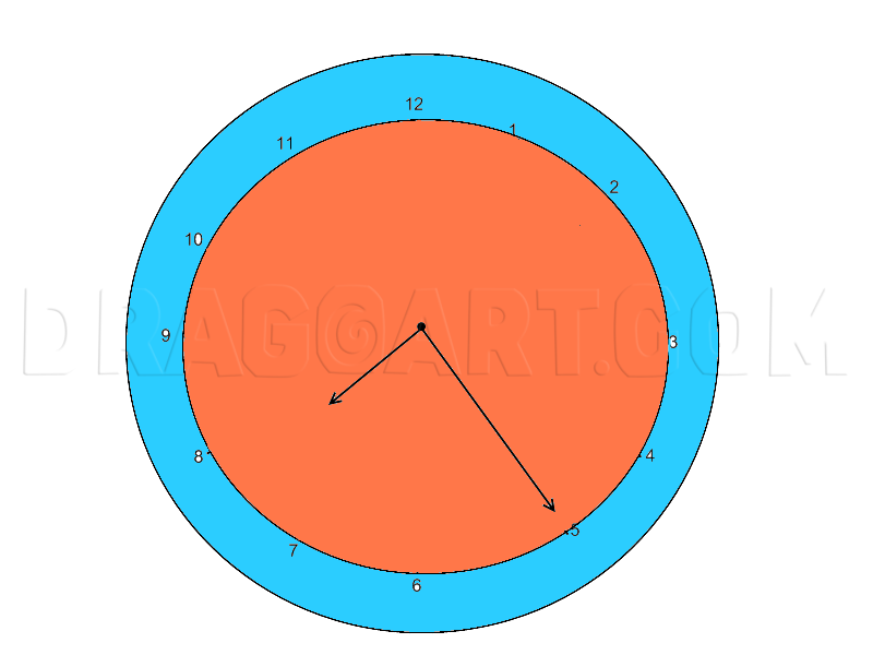 How To Draw A Clock, Step by Step, Drawing Guide, by sizey - DragoArt