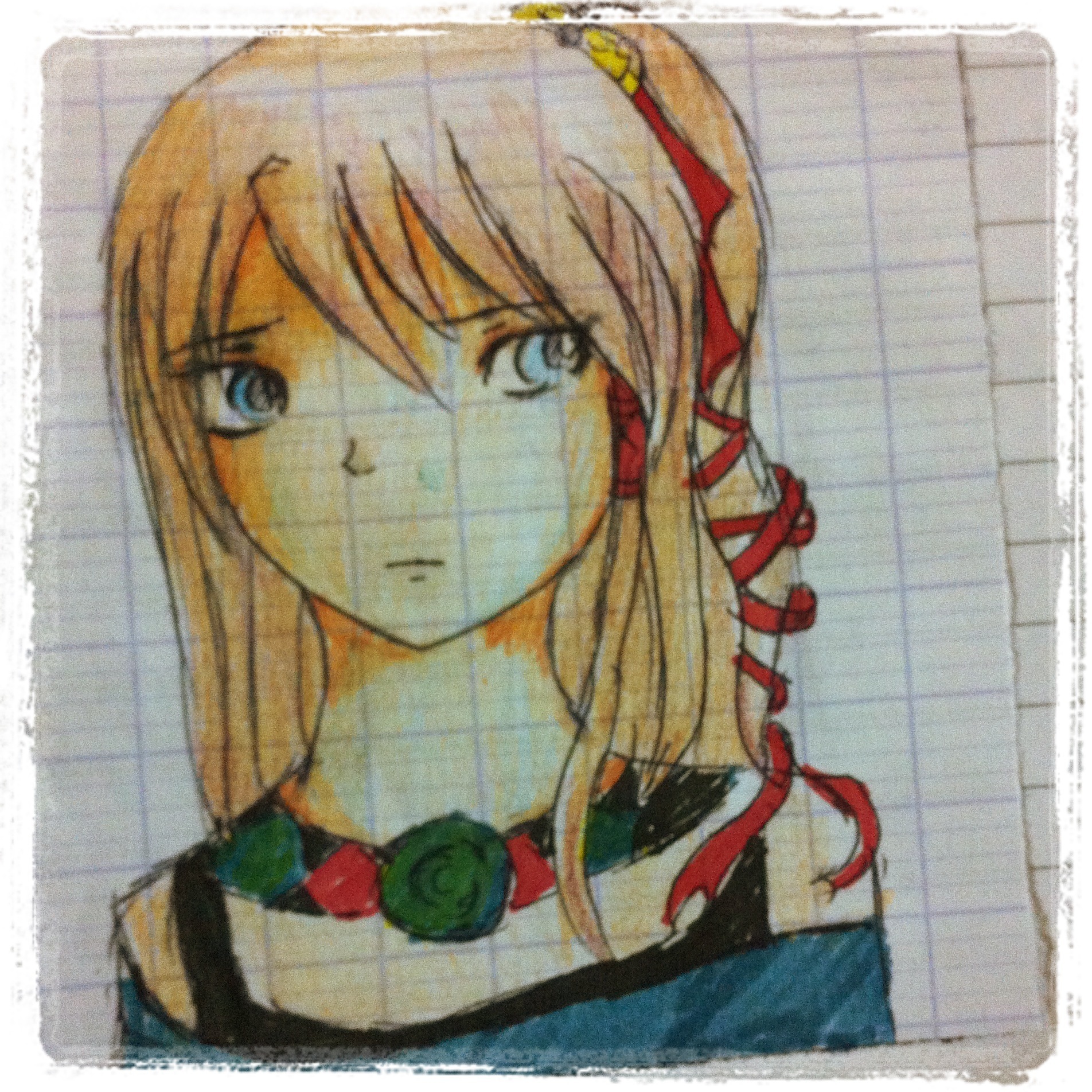 Random Anime Girl Drawing by kaya_chan - DragoArt