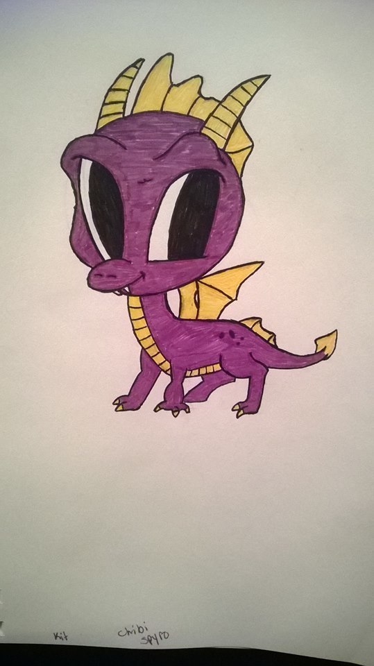 Chibi Spyro Drawing by minion65 - DragoArt