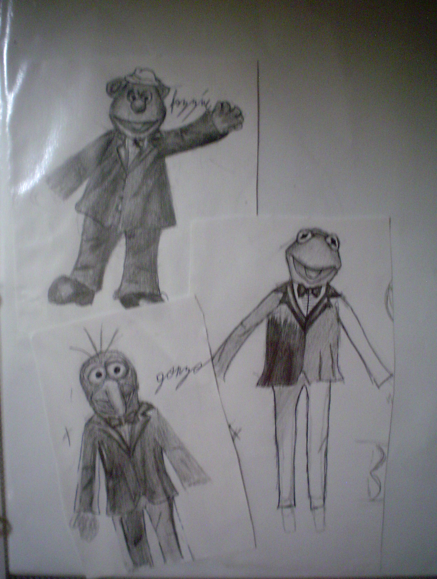 Three Muppet Sketches Drawing by JEM98 - DragoArt