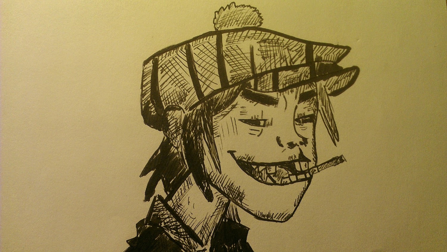 Gorillaz, 2d Drawing by marsuvees - DragoArt