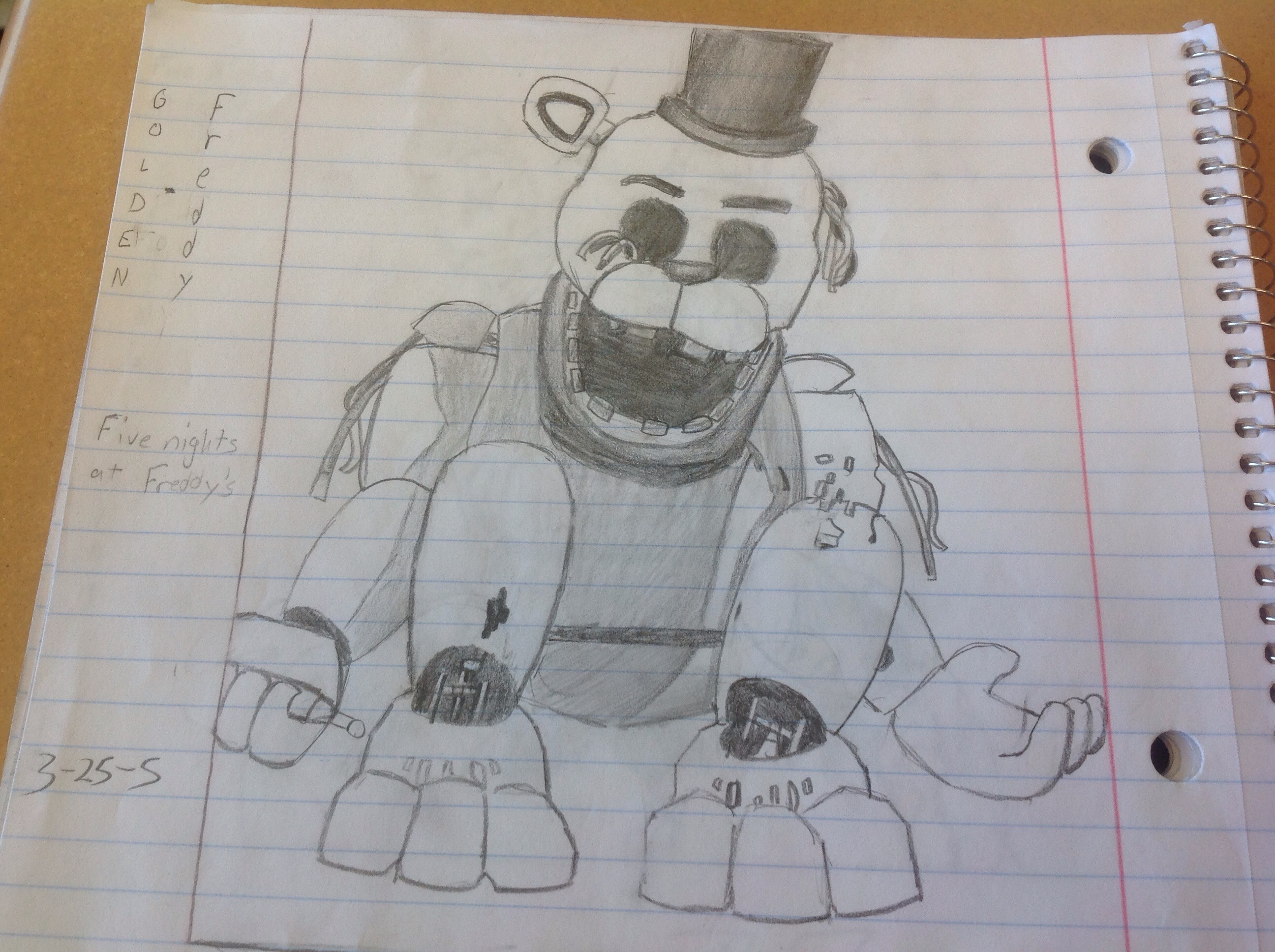 Golden Freddy Drawing by Denthil45620 - DragoArt
